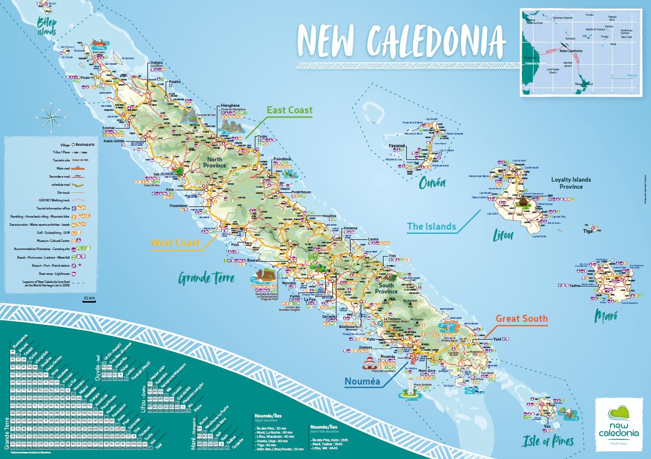 Top Tourist Attraction and Places Map of Noumea New Caledonia – Tourist Places Guide