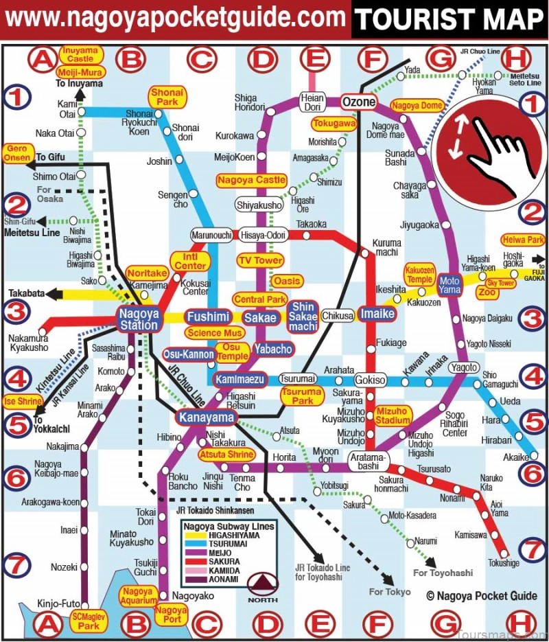 Top Tourist Attraction and Places Map of Nagoya Japan – Tourist Places Guide